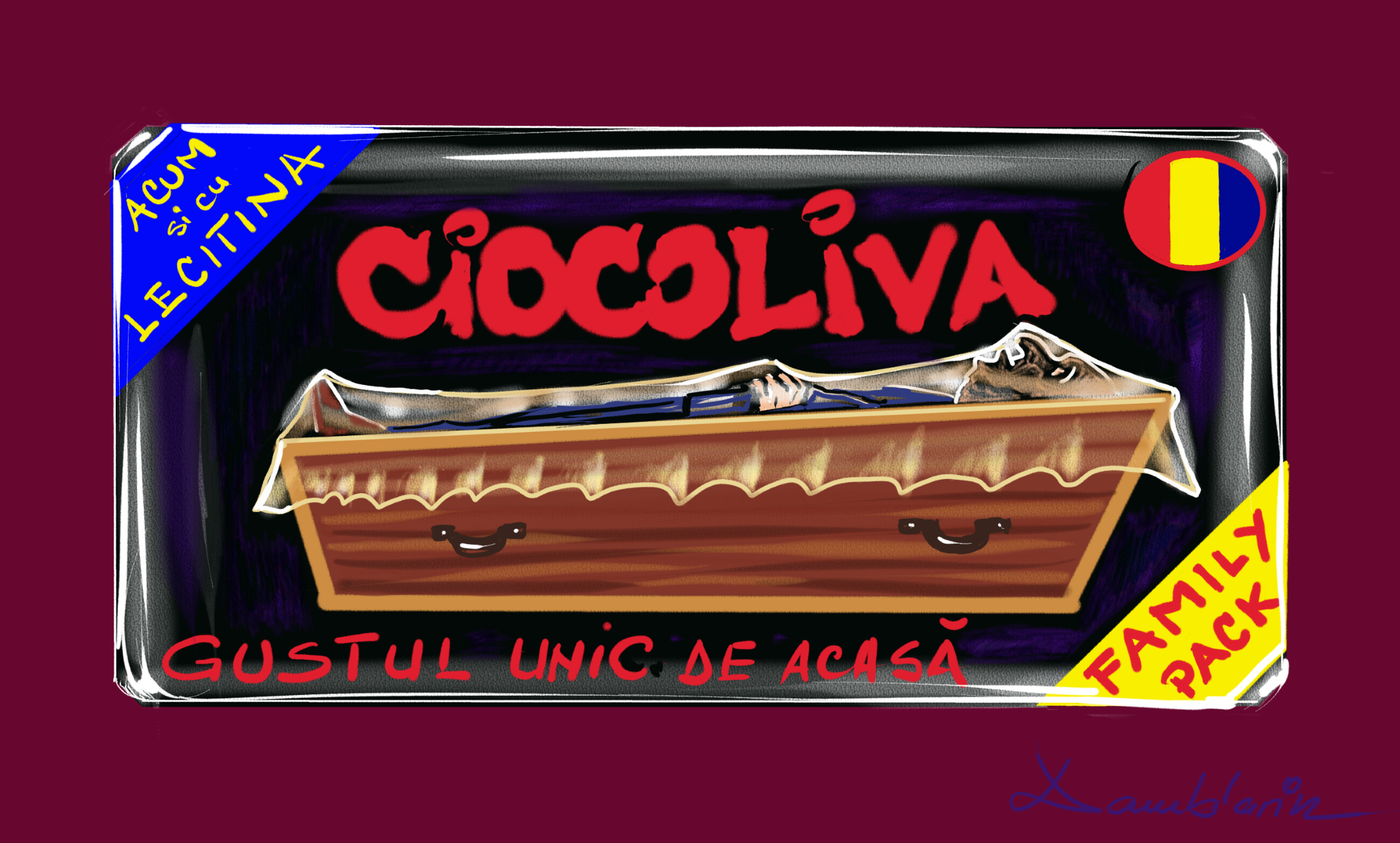 Ciocoliva (ilustrația) – DAMBLARIN: Pamflet, Caricatură, Miere și Venin