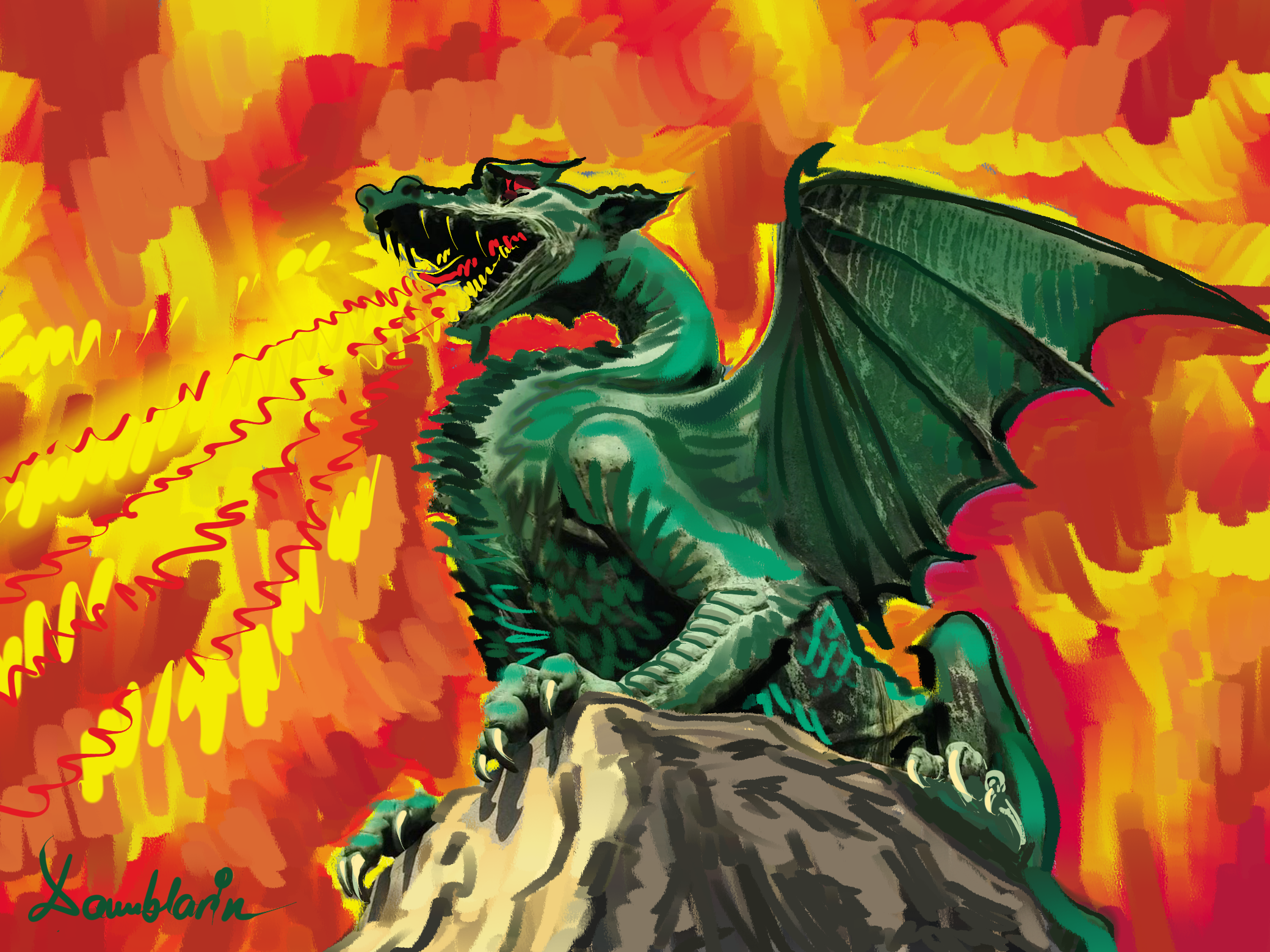 Balaurul (ilustrația) – DAMBLARIN: Pamflet, Caricatură, Miere și Venin